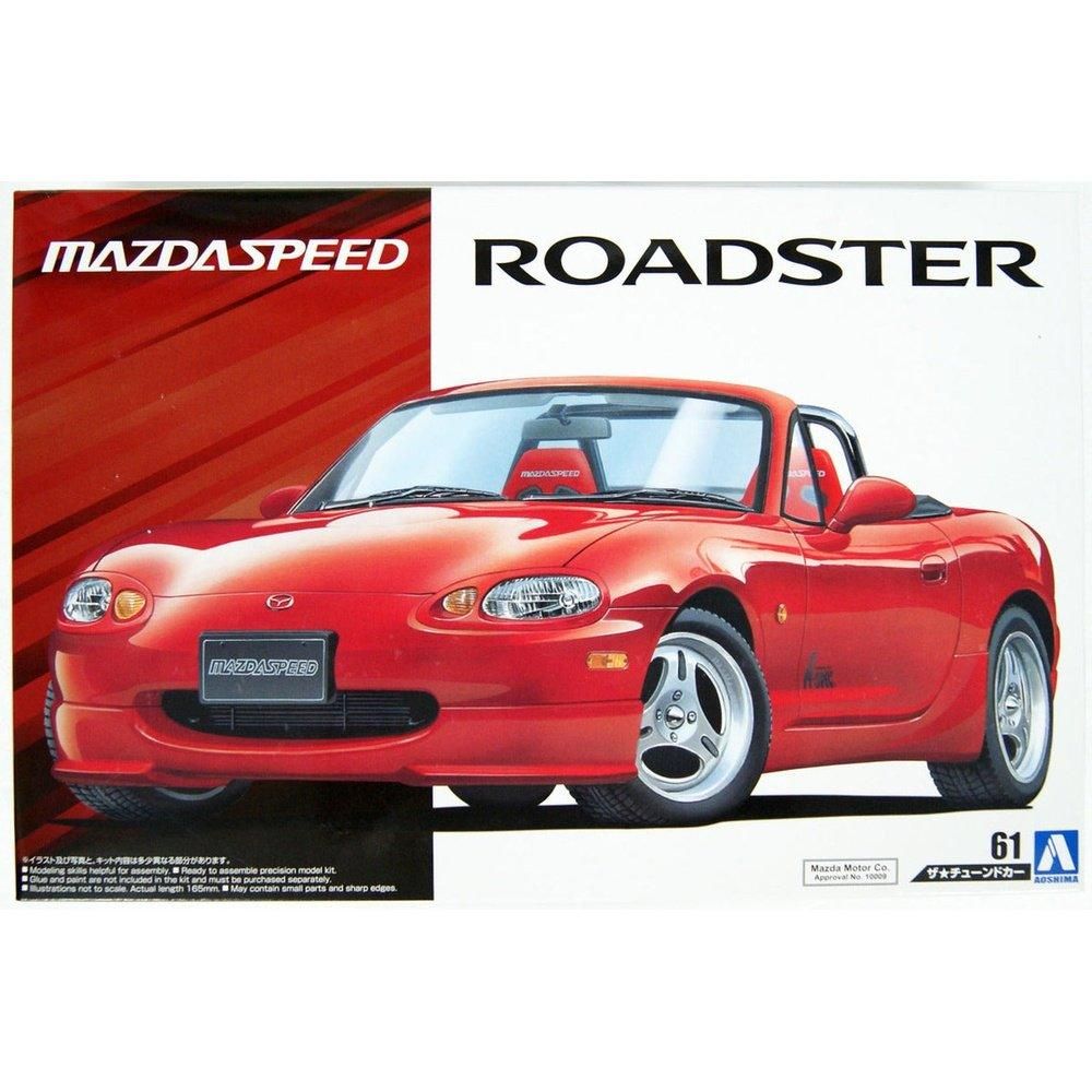 Aoshima 1/24 The Tuned Car 061 MAZDA SPEED NB8C ROADSTER A SPEC `99 Plastic Model Kit - 千里達模型 ...