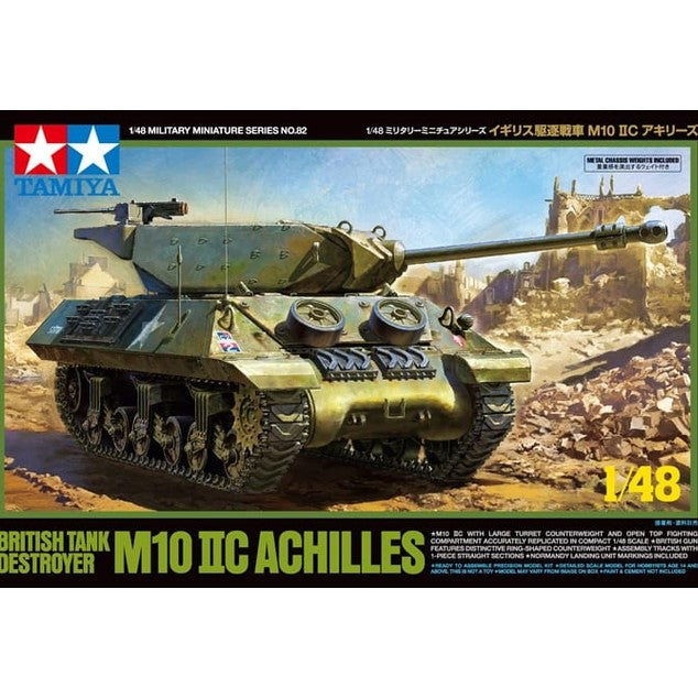 Tamiya 1/48 MM 32582 British Tank Destroyer M10 IIC Achilles Plastic ...