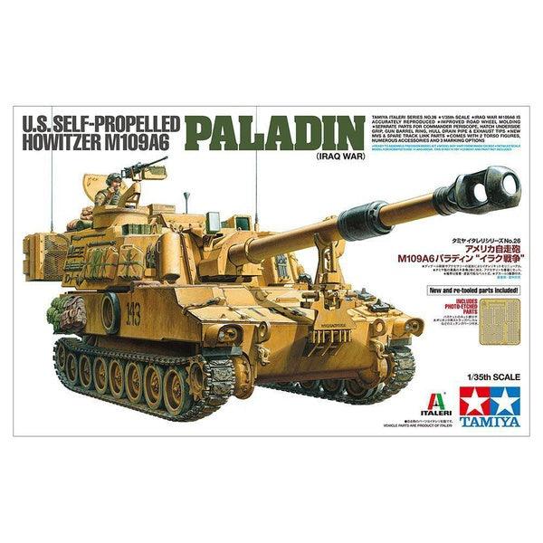 Tamiya 1/35 MM 37026 US Self-Propelled Howitzer M109A6 "Paladin" (Iraq ...